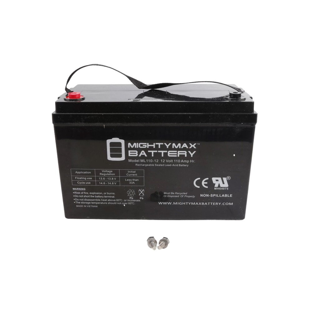 Hysecurity 12V 110Ah Battery w/ Flag Terminals - MX5720-01