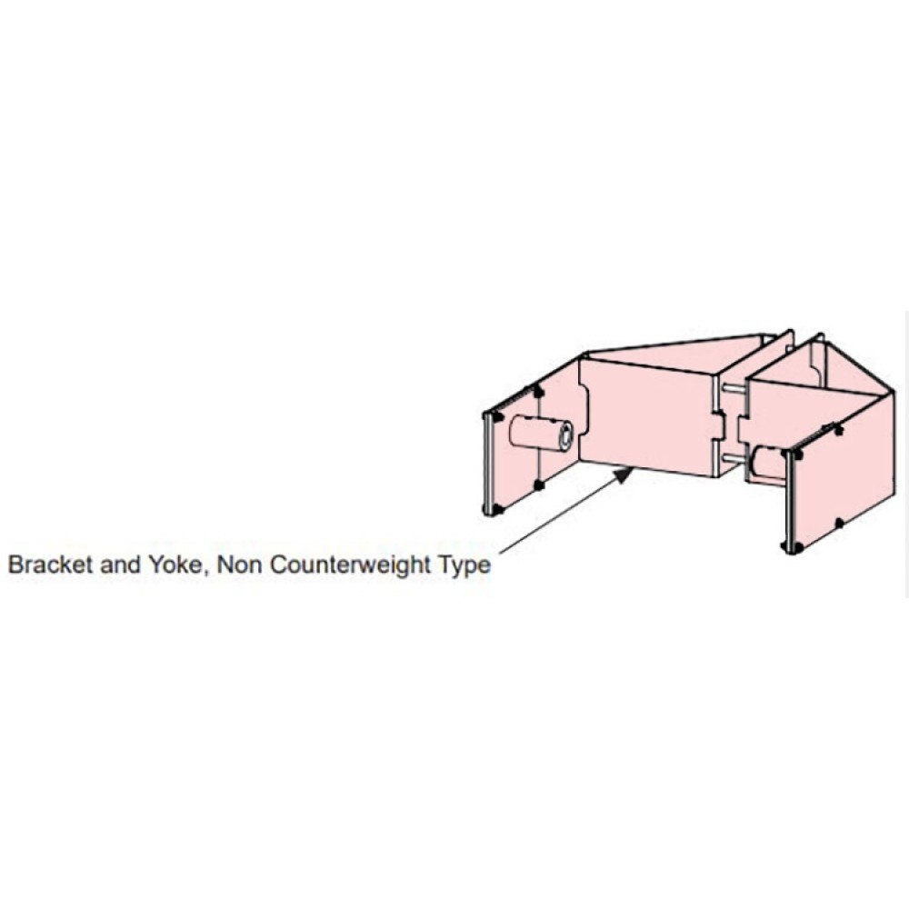 HySecurity Mounting Bracket and Yoke, Non-Counterweight Type - MX001047