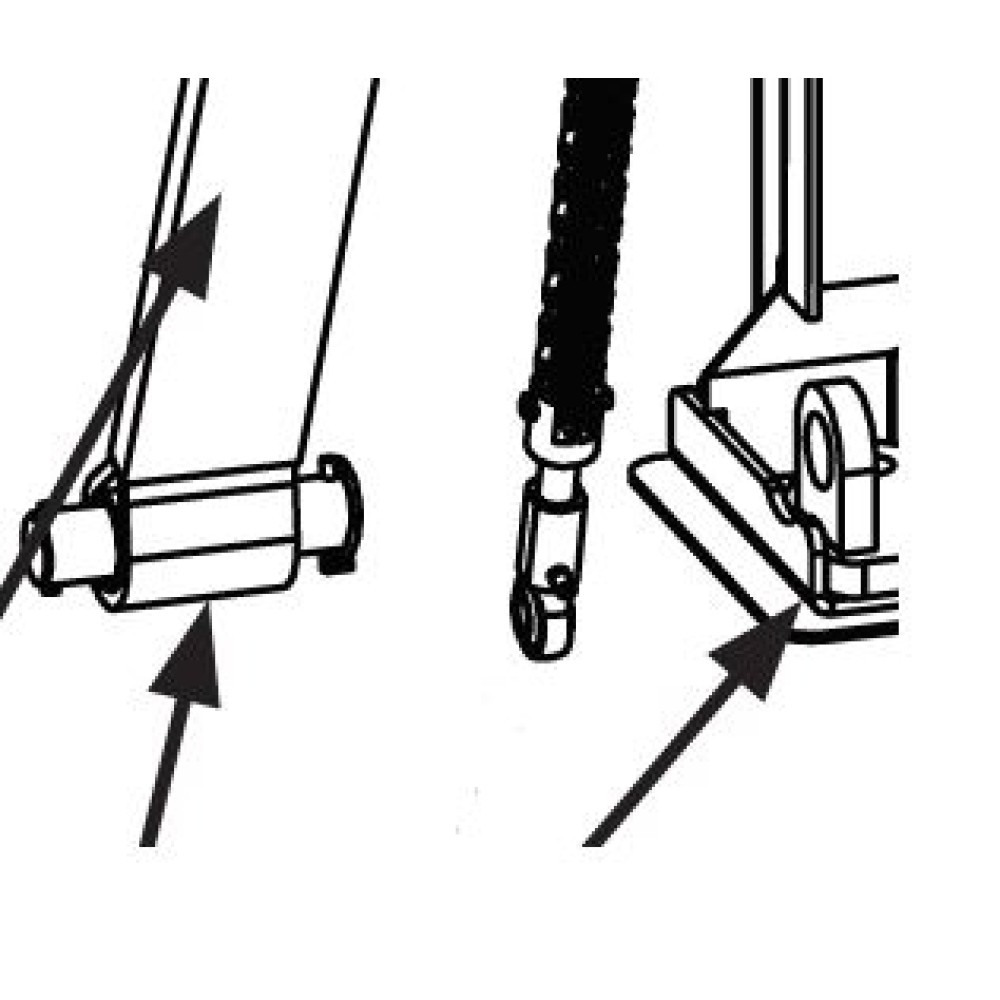 HySecurity Wedge Strap With Pins Assembly For WedgeSmart DC, Left Hand ...
