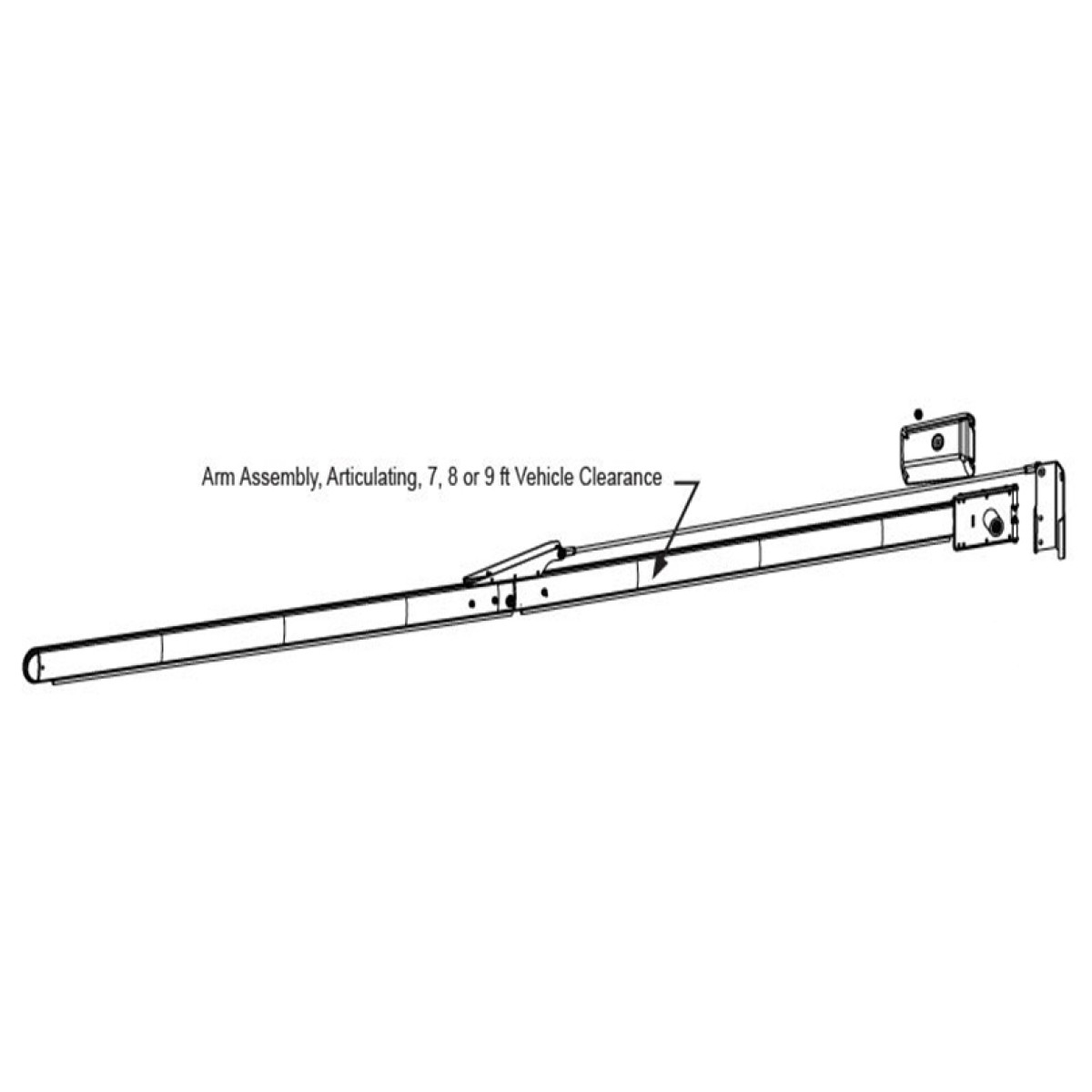 HySecurity 8' Articulating Boom Arm Assembly For StrongArmPark DC ...