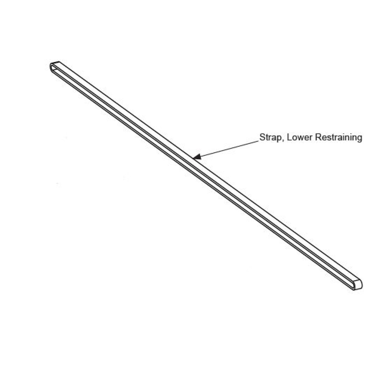 HySecurity Lower Restraining Strap 12 ft - MX2387-12