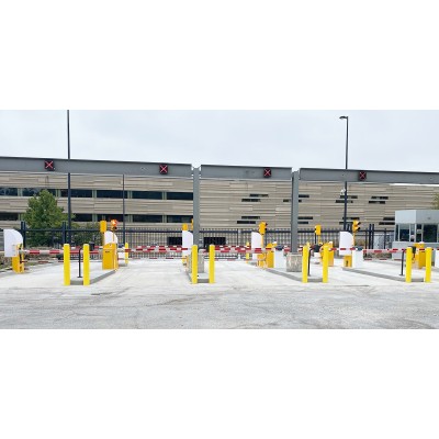 HySecurity StrongArmCrash Hydraulic Dual-Arm Anti-Ram Barrier Gate ...