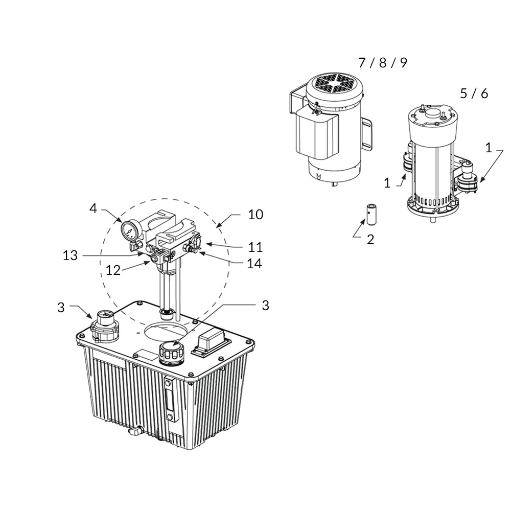 HydraSupply XL Universal Resevoir and Motors - HySecurity Parts Finder ...